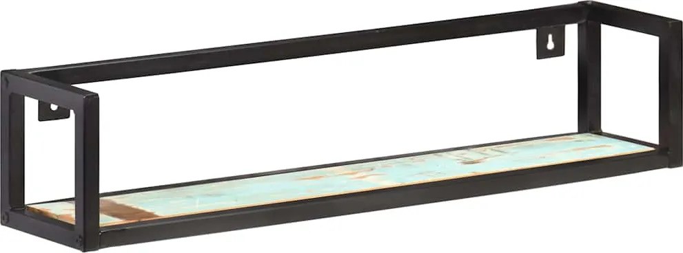 Nástěnné police 2 ks 80 cm masivní recyklované dřevo 320671