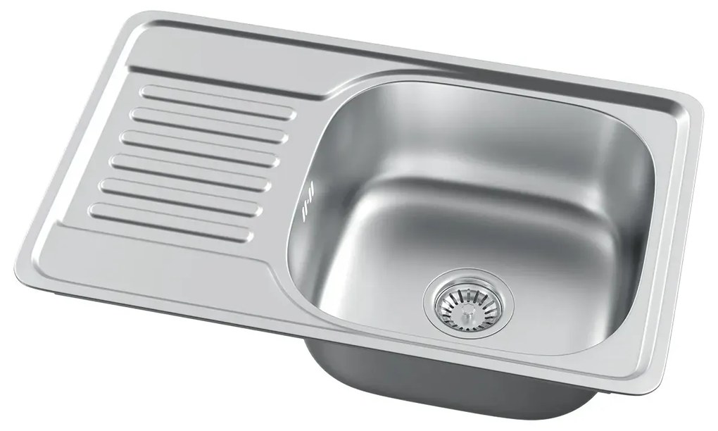 Velazo Dřez 1 komorový s odkapávačem, nerez - VE-6642S, 66x42 cm