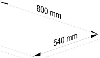 Kuchyňská pracovní deska LIMA S80 bílá