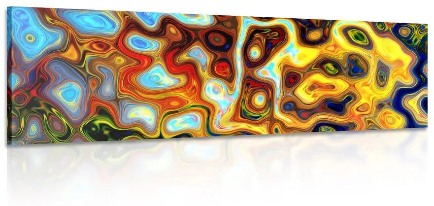 Obraz barevná abstrakce Varianta: 150x50
