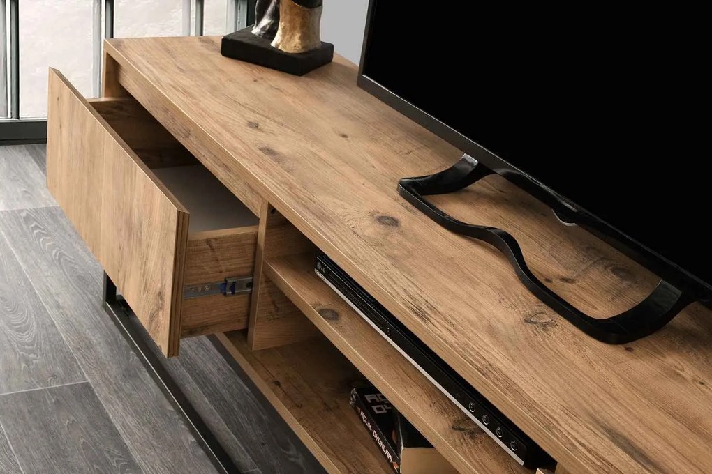 Designový TV stolek Balwina 180 cm borovice