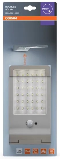 Osram - LED Solární nástěnné svítidlo se senzorem DOORLED LED/3W/3,3V IP44
