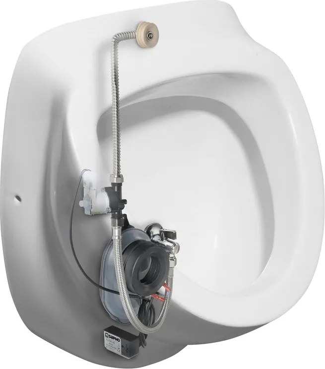 Isvea Isvea, DYNASTY urinál s automatickým splachovačem 6V DC, zakrytý přívod vody, 39x48 cm, 10SZ92001-SENSOR