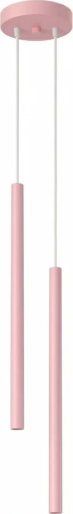 Sollux Lighting Závěsné svítidlo PASTELO 2 růžové