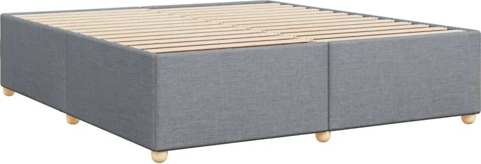 Rám postele bez matrace světle šedý 180 x 200 cm textil 3284750