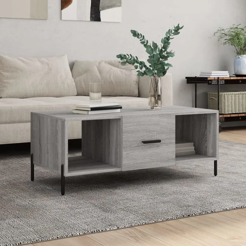 vidaXL Konferenční stolek 102 x 50 x 40 cm kompozitní dřevo [829313] Barva: Betonová šedá
