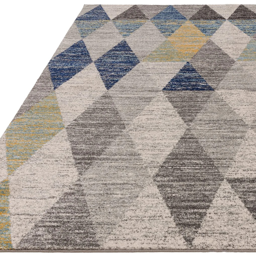 Tribeca Design Kusový koberec Jars Harlequin Blue Rozměry: 120x170 cm
