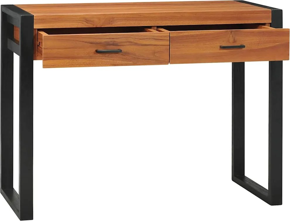 Psací stůl se 2 zásuvkami 100 x 40 x 75 cm teakové dřevo 325268