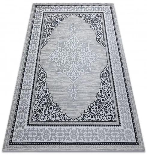 Dywany Łuszczów Kusový koberec Gloss 8490 52 Ornament ivory/grey - 140x190 cm