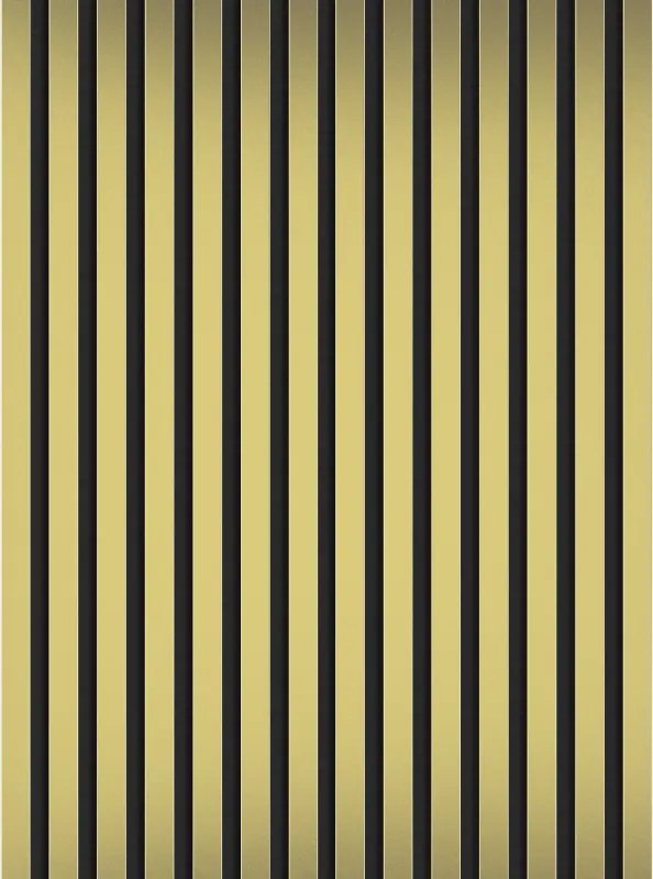 Mexen Lam-F, akustické stěnové lamely 275 × 31,5 cm, filc 6 mm, zlatá, S105-275317-2812-057