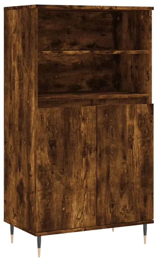 vidaXL Skříň highboard kouřový dub 60 x 36 x 110 cm kompozitní dřevo