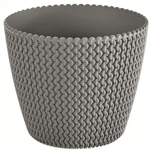 Prosperplast Květináč plastový SPLOFY průměr 30 cm - barva šedá (405U) DSP300-405U