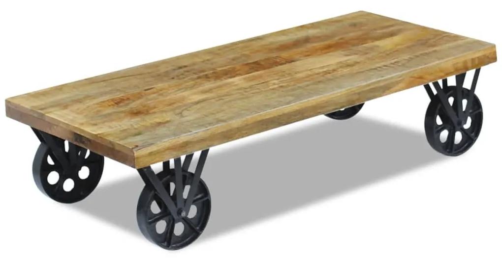 243335 vidaXL Konferenční stolek z mangovníkového dřeva 120x60x30 cm