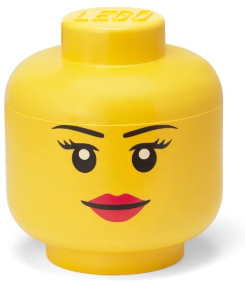 Úložný box lego úložná hlava (velikost l) - dívka
