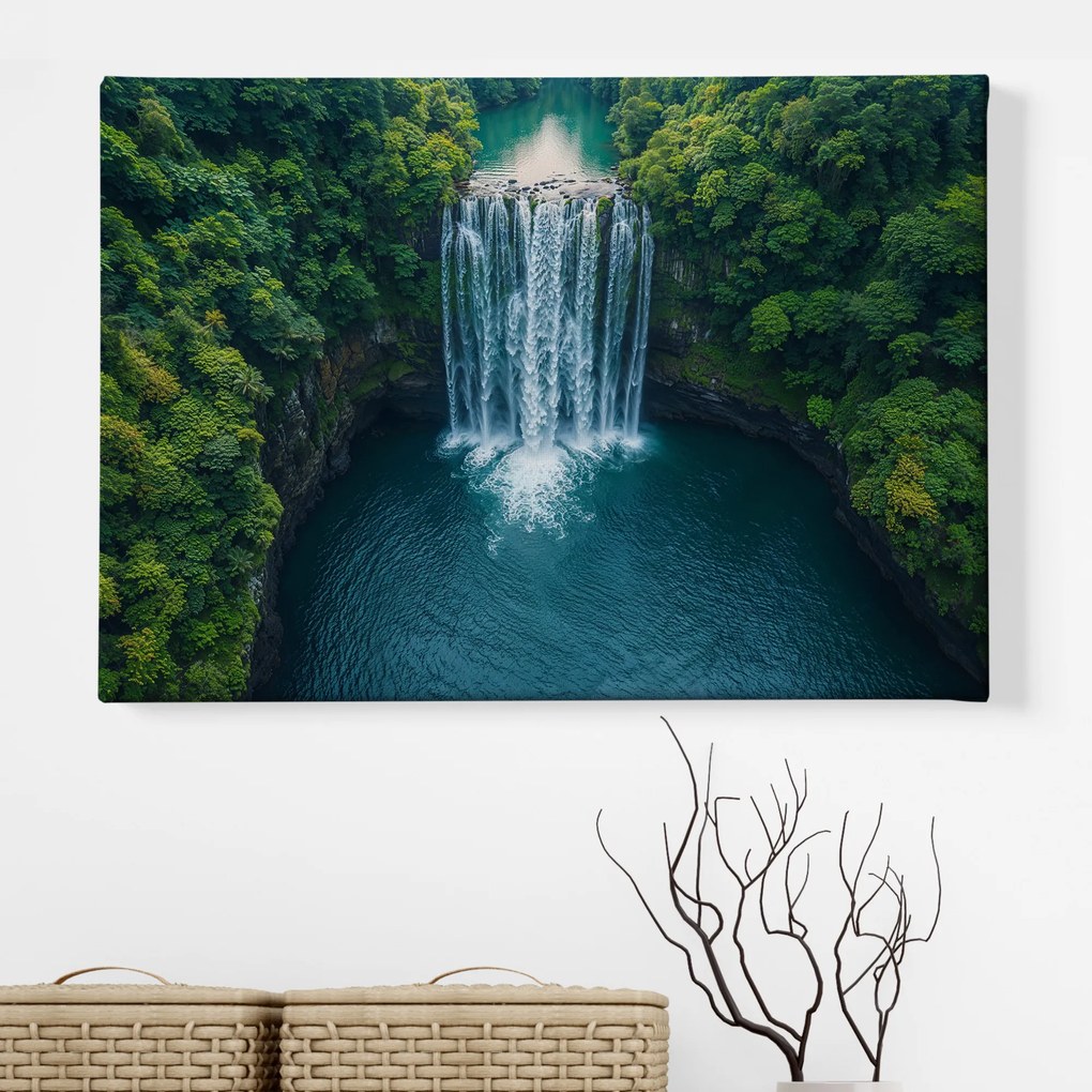 Obraz na plátně - Vodopády San Logres FeelHappy.cz Velikost obrazu: 120 x 80 cm