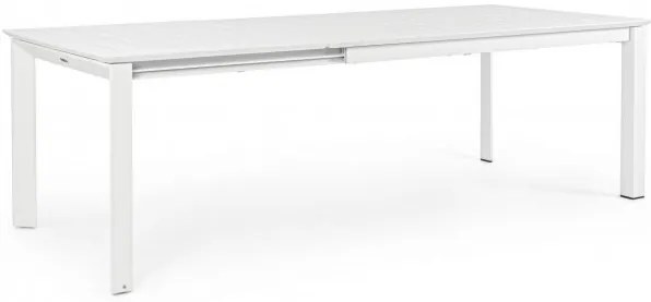 BIZZOTTO rozkládací zahradní stůl KONNOR 160/240x100 cm bílý 0662276
