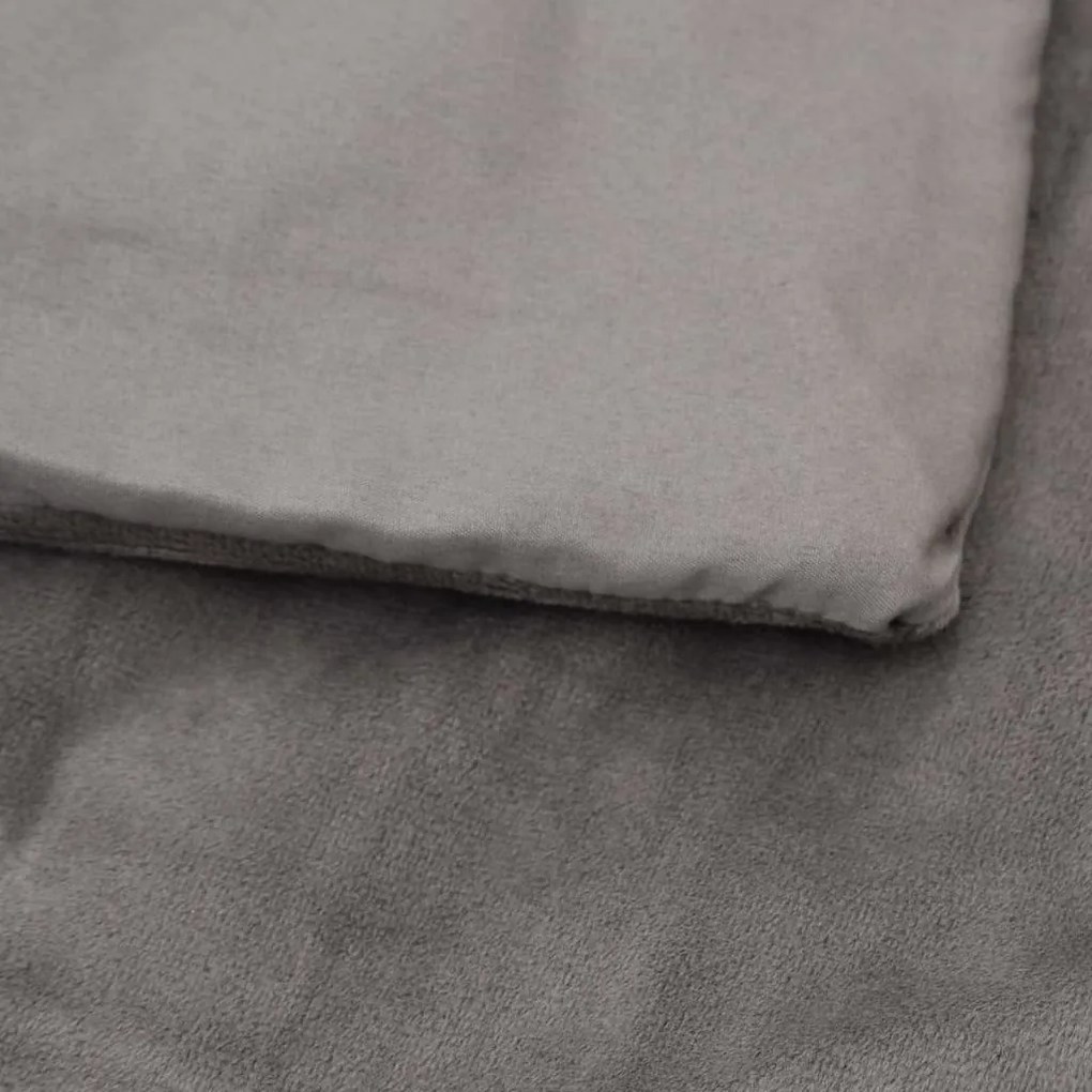 Zátěžová deka s povlečením šedá 135 x 200 cm 6 kg textil 3154885