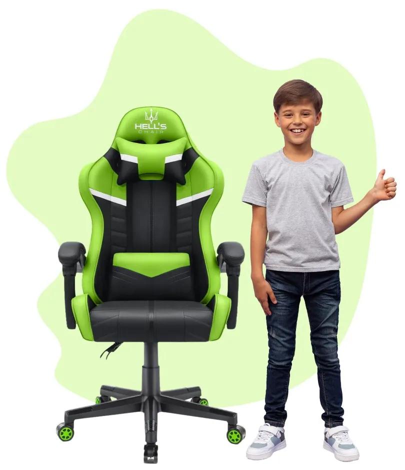 Dětská hrací židle HC - 1004 černá a zelená