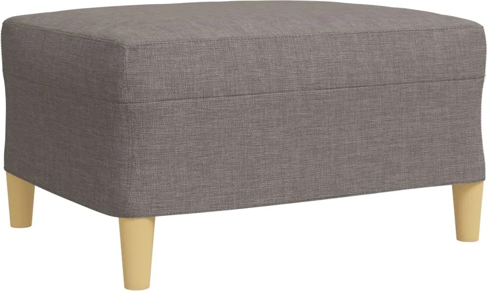 3dílná sedací souprava s podnožkou taupe textil 3278334
