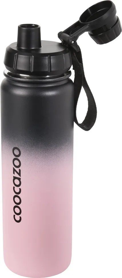 Láhev na pití z nerezové oceli coocazoo 0,7 l, Gradient Rose
