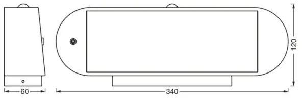 Ledvance-LED Solární nástěnné svítidlo se senzorem ENDURA STYLE LED/6W/7,4V IP44