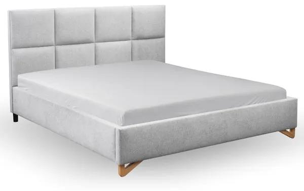 Čalouněná postel Avesta 180x200, šedá, včetně matrace