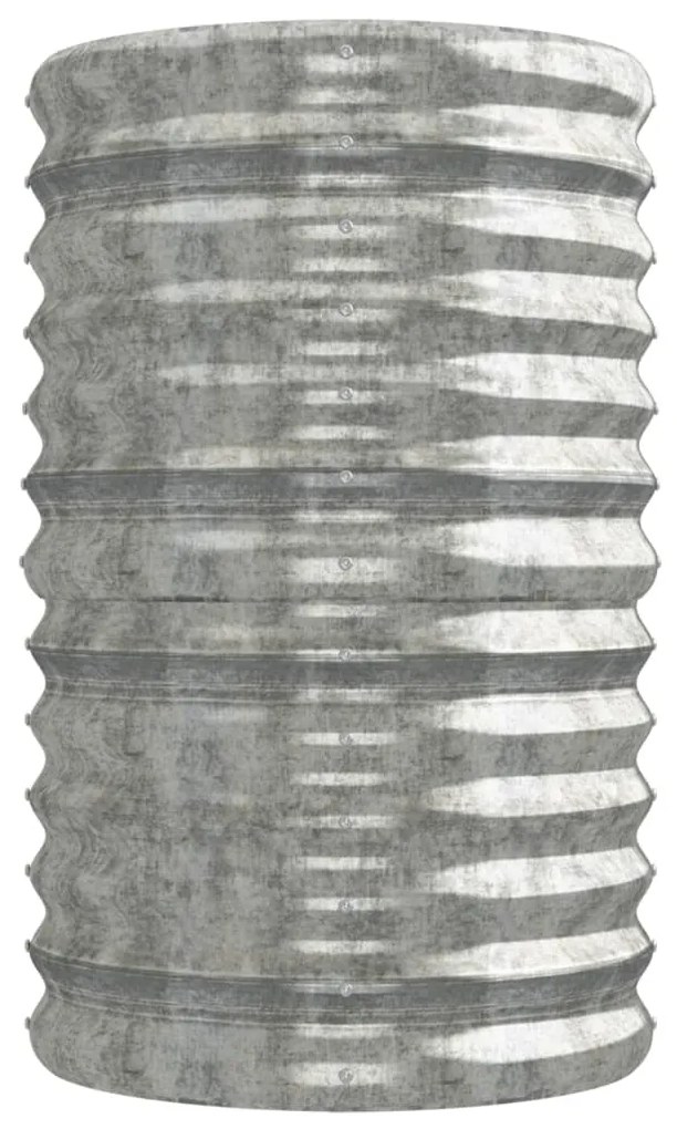 Vyvýšený záhon práškově lakovaná ocel 224x40x68 cm stříbrný,  318902