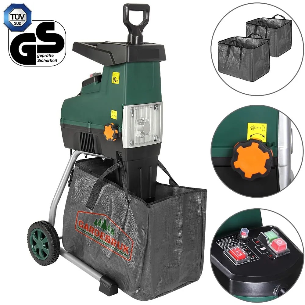 Deuba Elektrický zahradní drtič 2800 W
