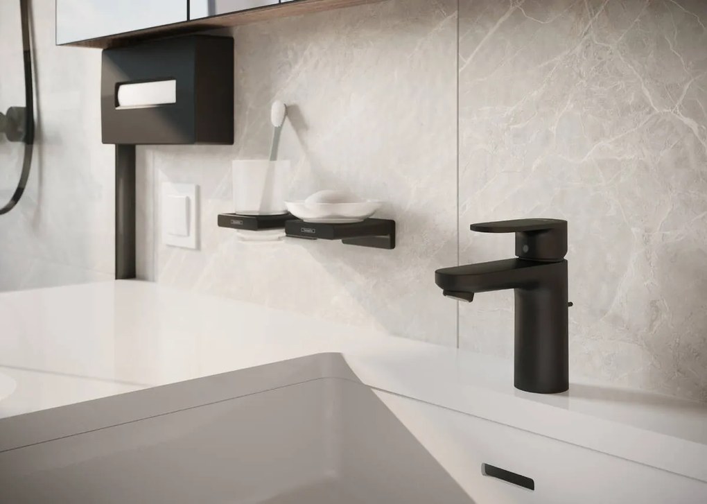 Hansgrohe AddStoris, zásobník na kosmetické ubrousky, černá matná, HAN-41774670