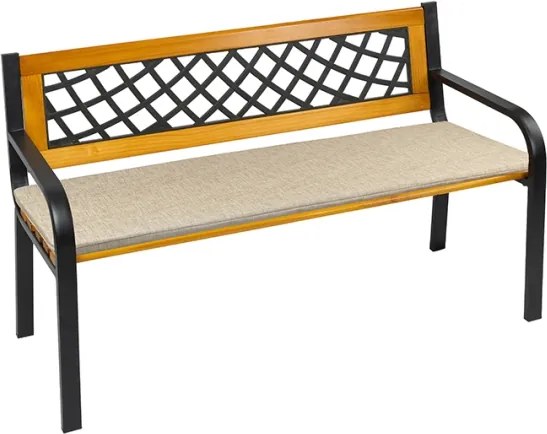 Bellatex Sedák na lavici hladký  Cappuccino rozměr 40x120 cm