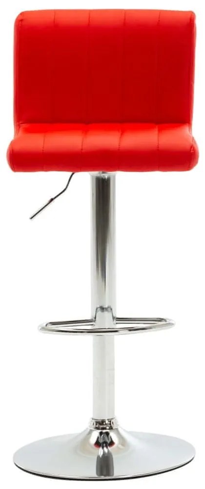 Petromila Barová stolička červená umělá kůže
