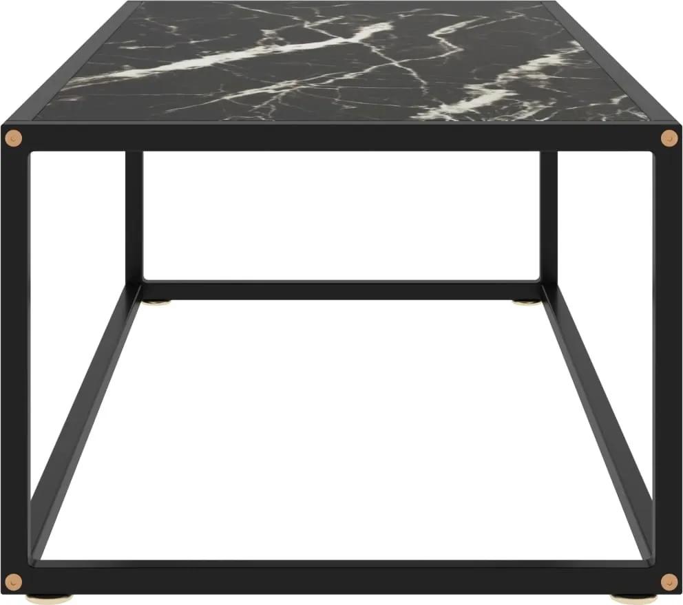vidaXL Konferenční stolek s m sklem 100 x 50 x 35 cm [322882] Barva: Bílá