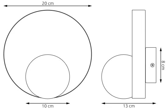 Nástěnné svítidlo KIDO 1xG9/8W/230V černá