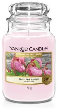 Aromatická svíčka, Yankee Candle Pink Lady Slipper, hoření až 150 hod