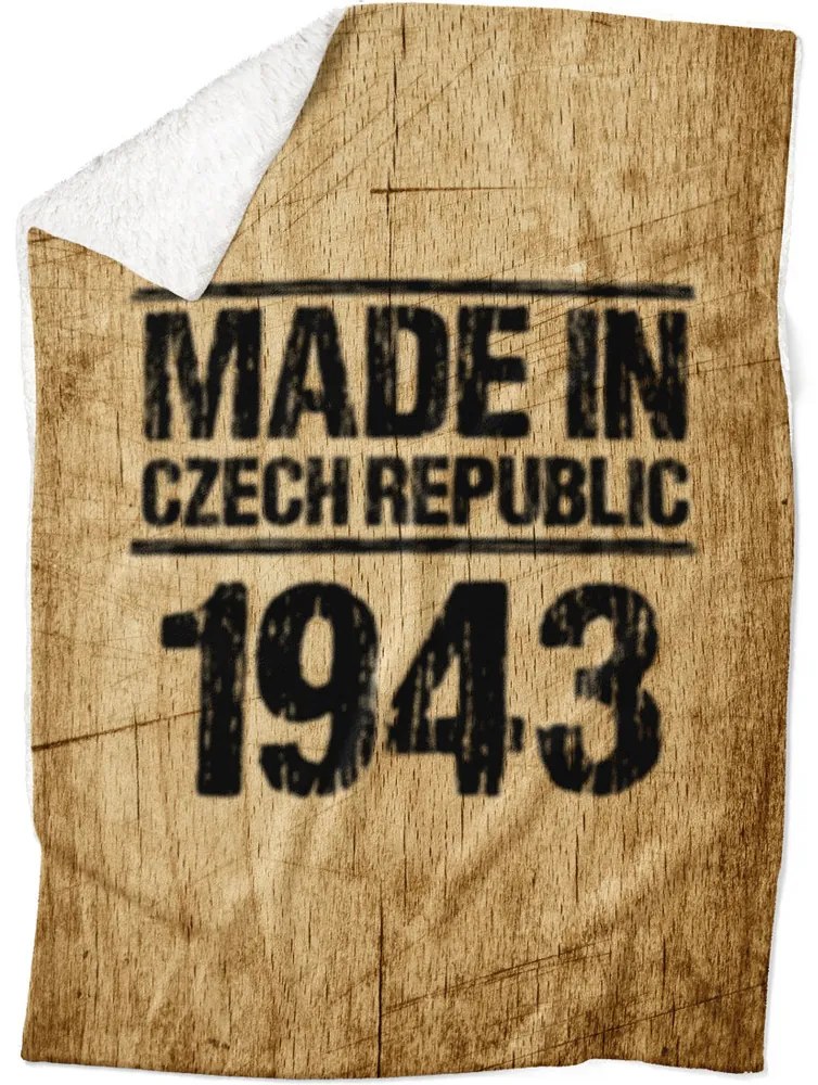 Deka Made In (rok: 1943, Podšití beránkem: ANO)