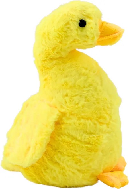 LEAN Toys Plyšová husa maskot, žlutá objímací kachna 40 cm