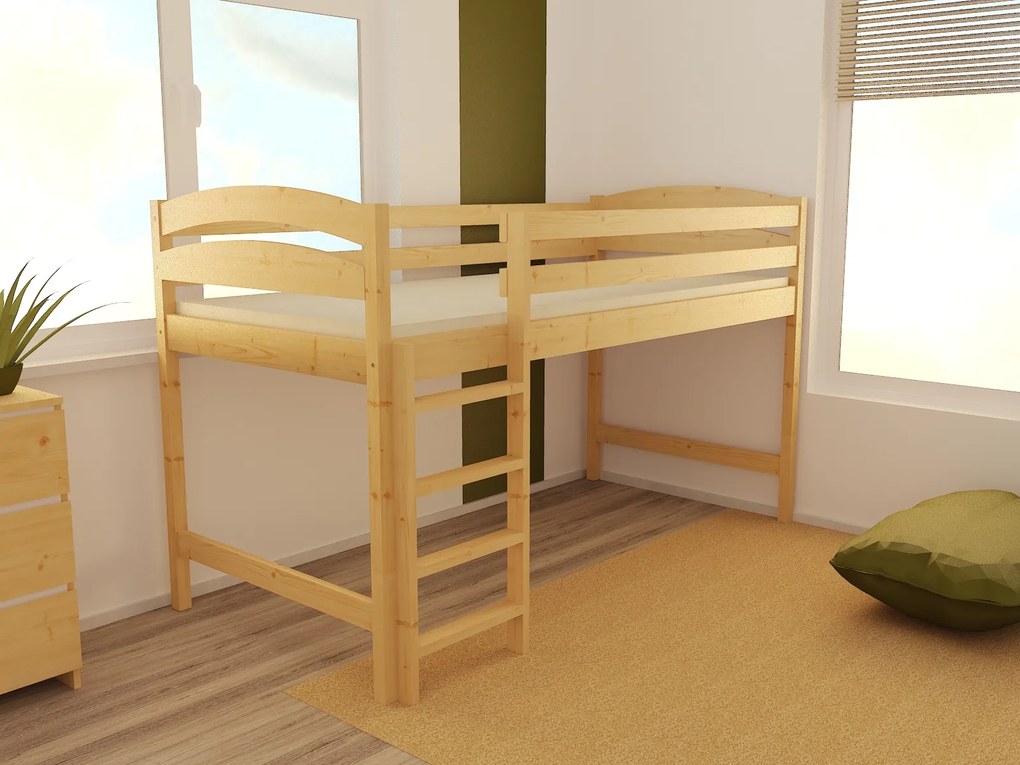 Vomaks Patrová zvýšená postel ZP 001 Rozměr: 80 x 180 cm, Barva: moření olše