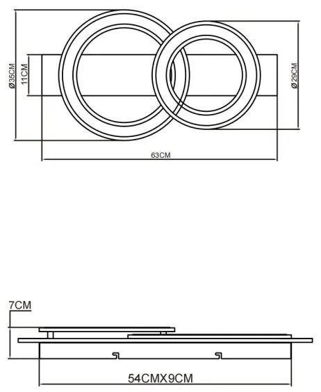 Globo 48038-40 - LED Stropní svítidlo JAYDEN LED/40W/230V hnědá