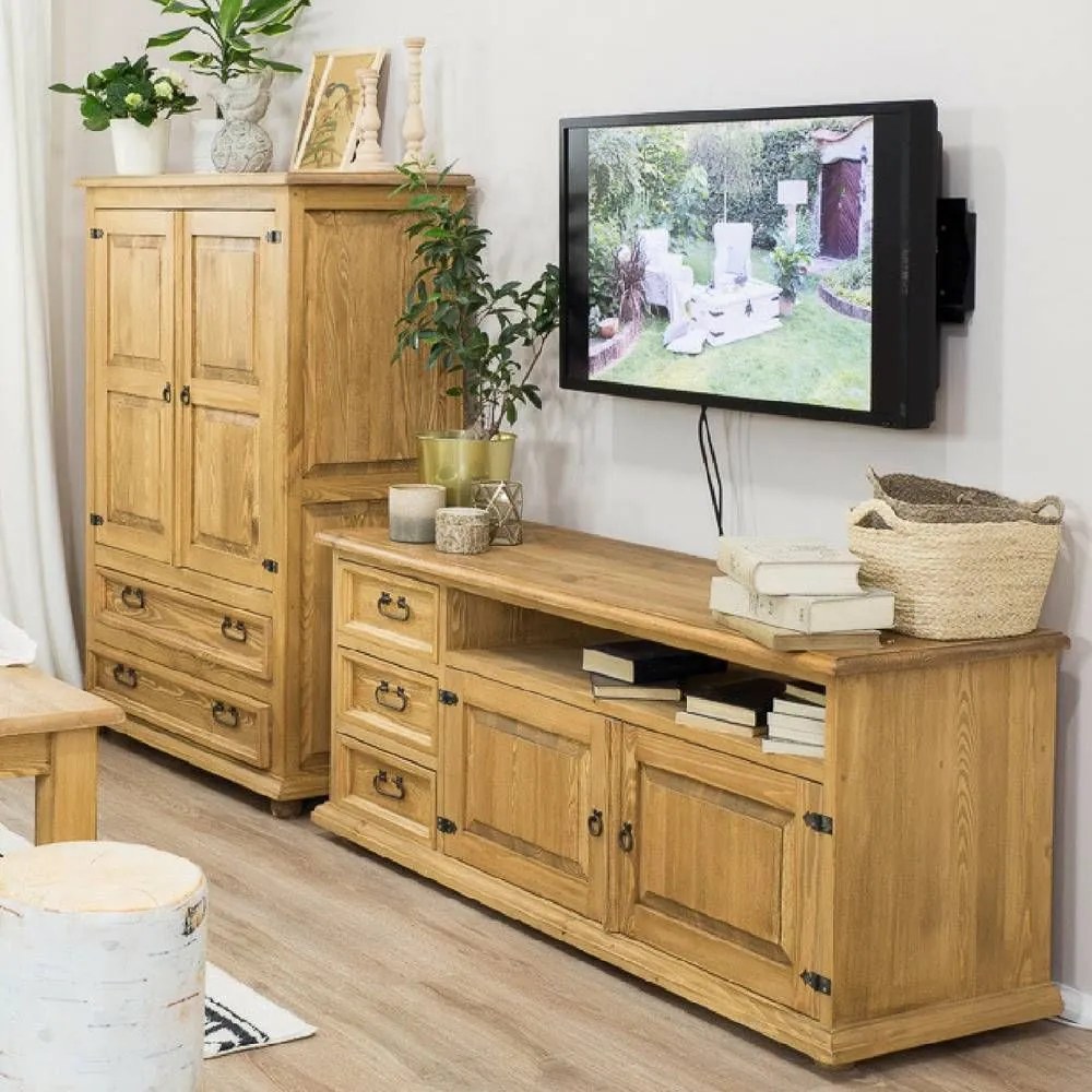 Massive home | Dřevěný TV stolek Corona VII - výběr moření