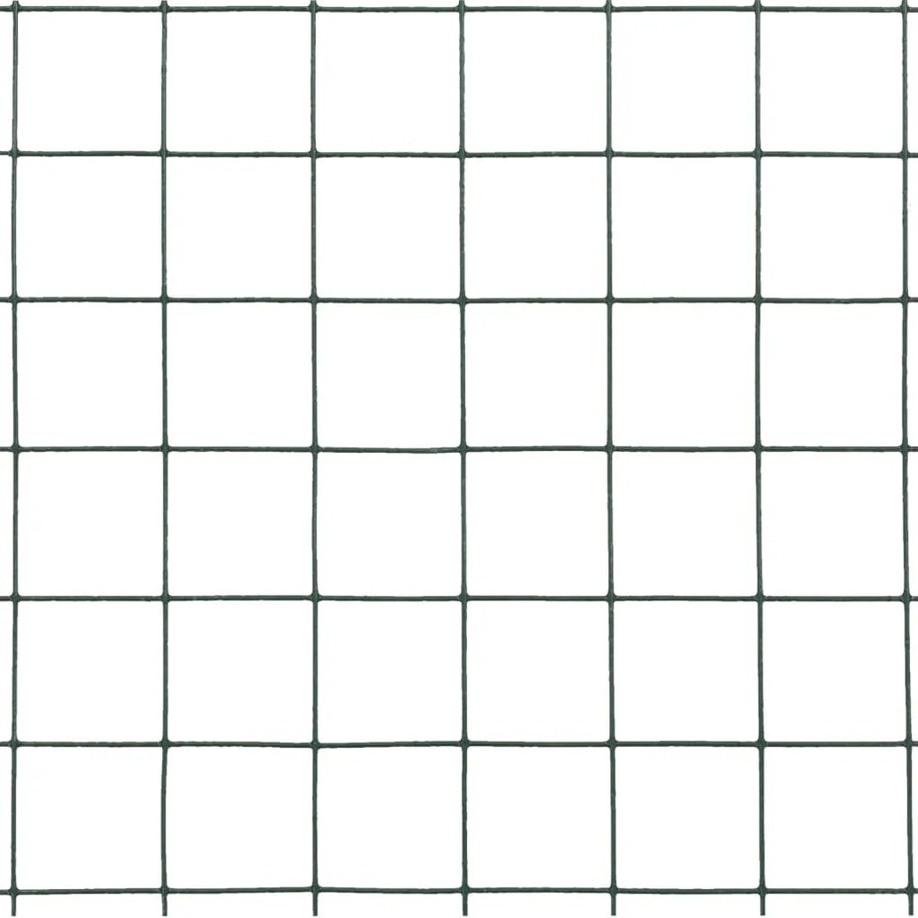 Pletivo ke kurníku ocel PVC vrstva 10 x 0,5 m zelené 143624