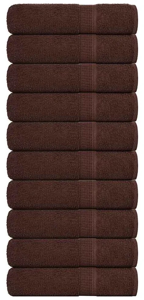 Ručníky do sprchy FROGN 10 ks hnědé 70x140 cm 360 g/m² 136763