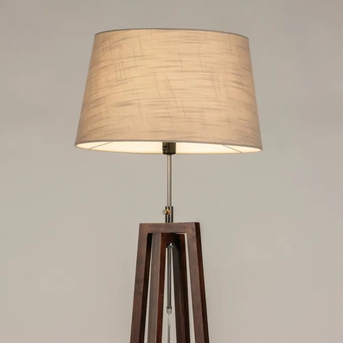 Stojací designová lampa Paola Soffito Taupe and Dark Brown