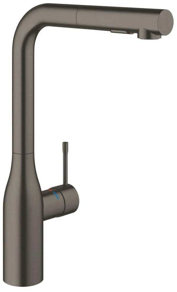 Grohe Essence - Dřezová baterie s výsuvnou sprškou, kartáčovaný tmavý grafit 30270AL0