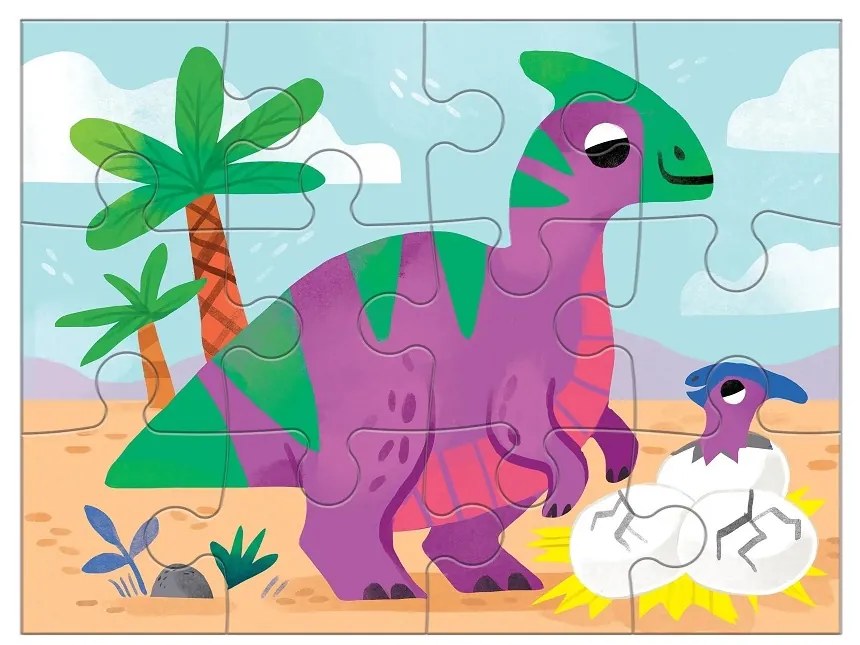 Mudpuppy Puzzle Dinosauři sada 4 v 1