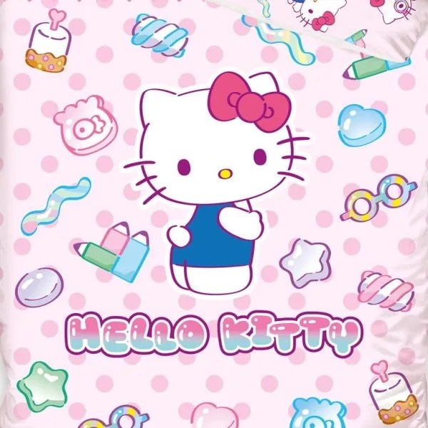 Carbotex Povlečení bavlna do postýlky Hello Kitty Sladké Snění 100x135, 40x60 cm