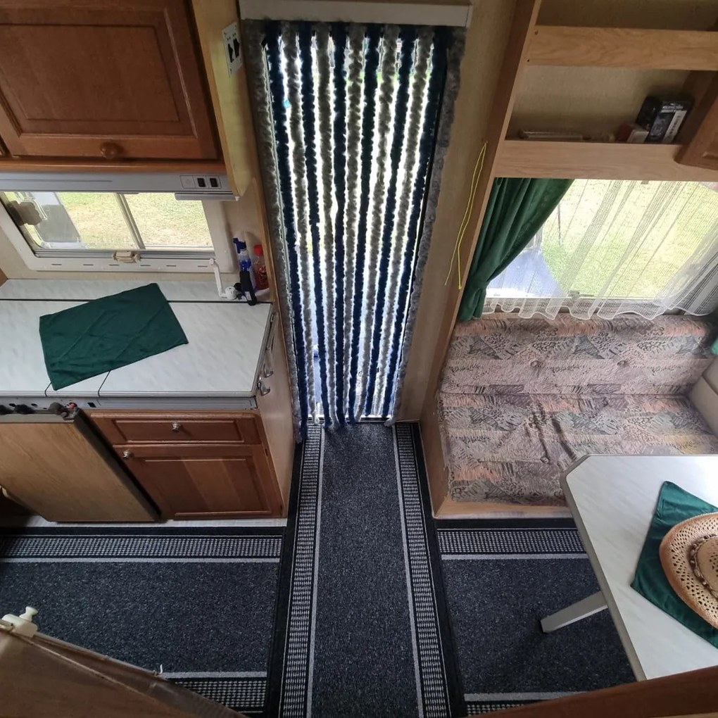 Condor Carpets, Běhoun na míru Promenade 8727 antra, šíře 120 cm, šedá, chodba / předsíň