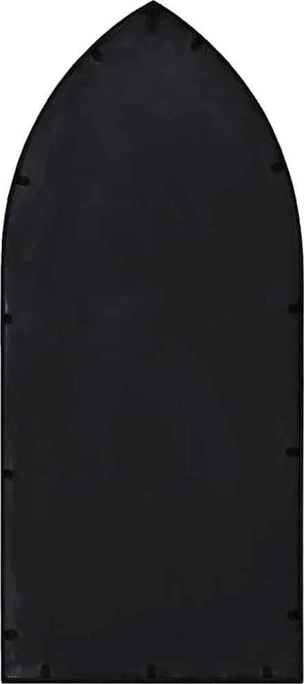 Zrcadlo černé 100 x 45 cm železo do interiéru 3093524