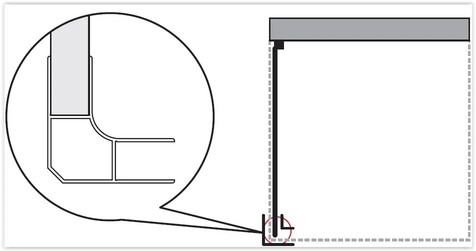 FORTE Sprchová zástěna ANTA FISSA CC BARVA rámu - Bílá, Rozměr A - 80 cm, Výplň - Polystyrol 2,2 mm (acrilico) BSAFI80CCP