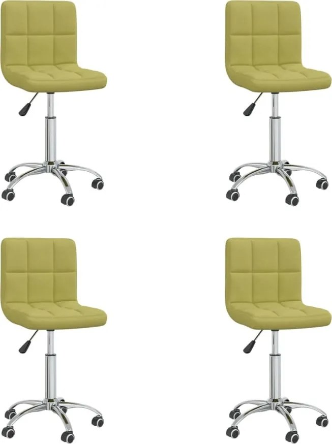 vidaXL Otočné jídelní židle 4 ks textil [3087514] Barva: Tmavě šedá