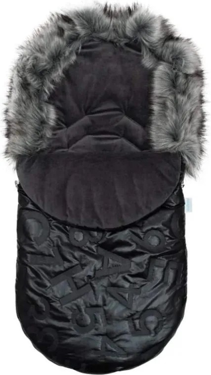 Luxusní fusak s kožíškem New Baby černý